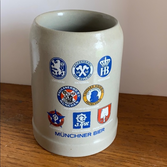 Gerz | Dining | Vtg Gerz Munchner Bier Brands Beer Stein | Poshmark